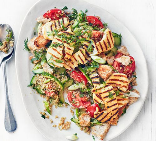 FINDRA's Favourite Recipes: Halloumi and quinoa fattoush – FINDRA Clothing