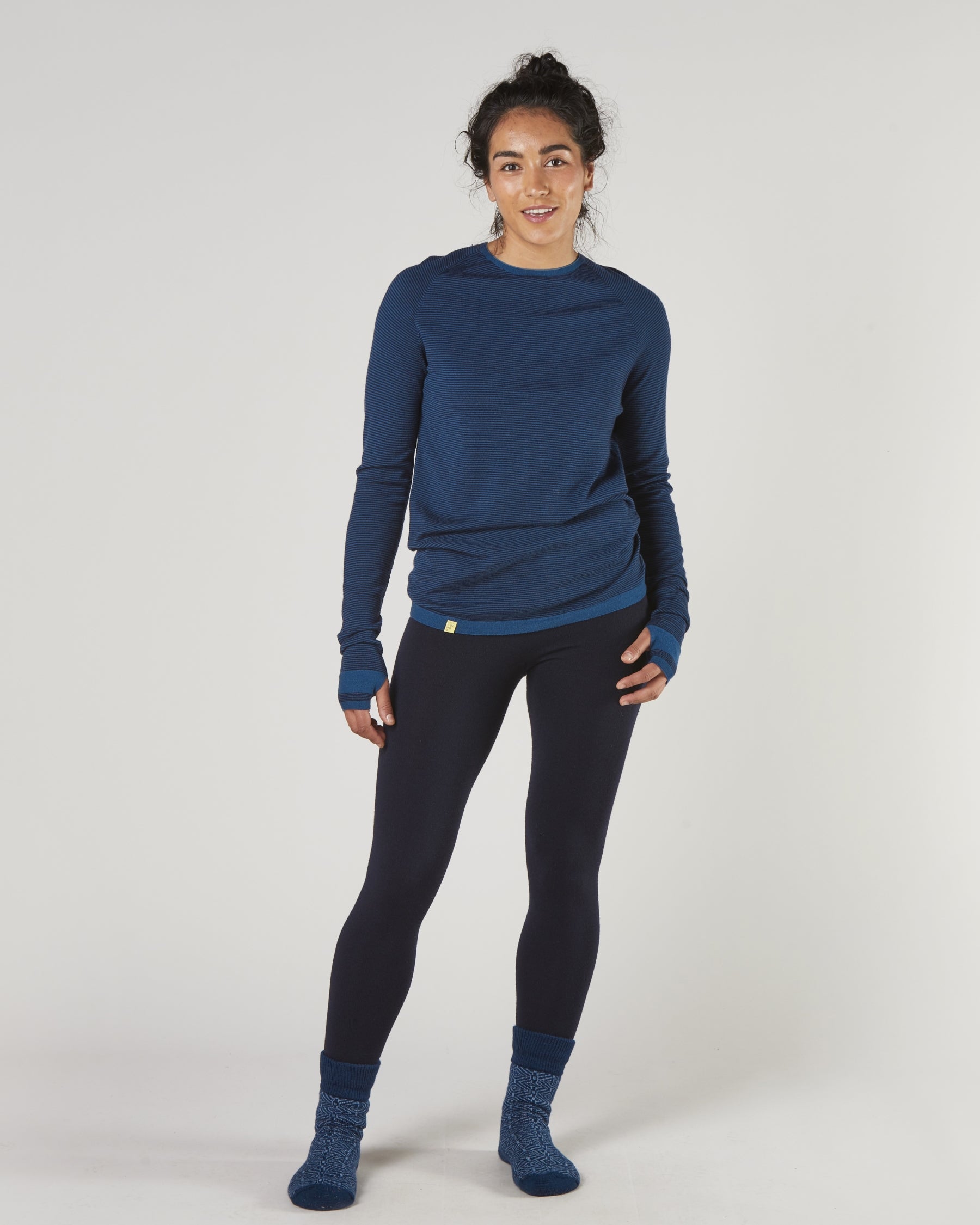 Linton Relaxed Fit Merino Stripe Base Layer – FINDRA Clothing